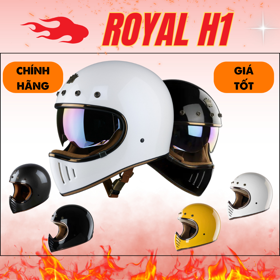 Nón bảo hiểm fullface Royal H1 - Mũ bảo hiểm Royal H01 | Shopee Việt Nam