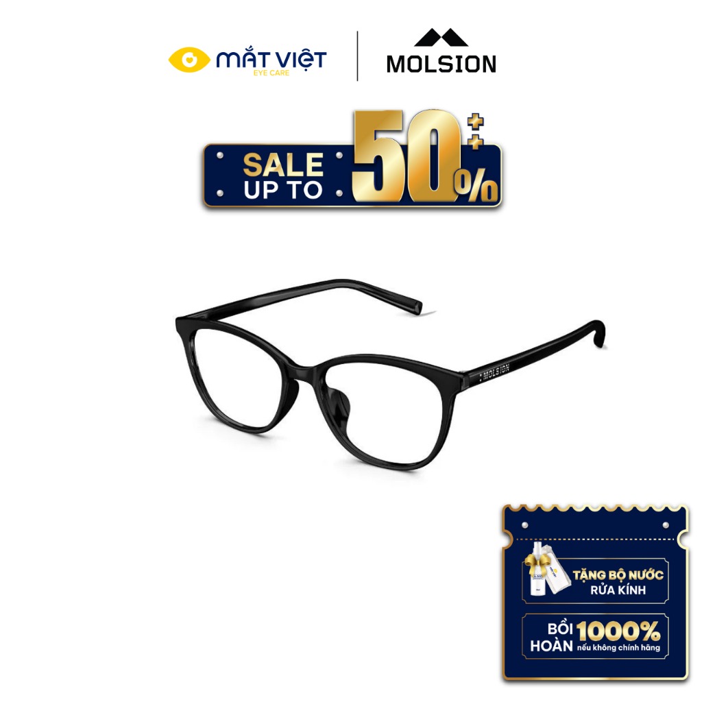 Gọng Kính Nữ MOLSION MJ5115 Chính Hãng Dáng Mắt mèo, Mắt Kính Cao Cấp TR, Gọng Kính Mắt Việt ...