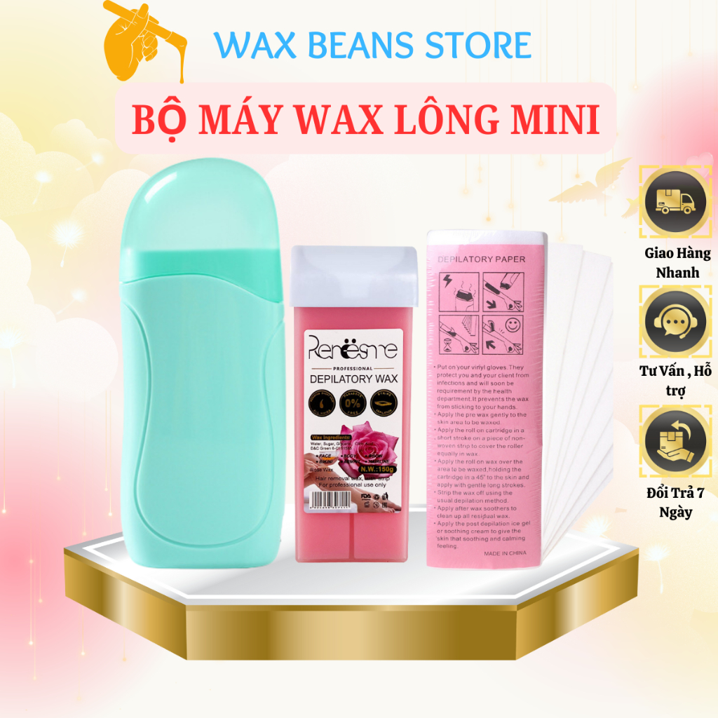Bộ Máy wax lông nóng Depilatory + 1 thanh sáp wax + giấy wax | Shopee ...