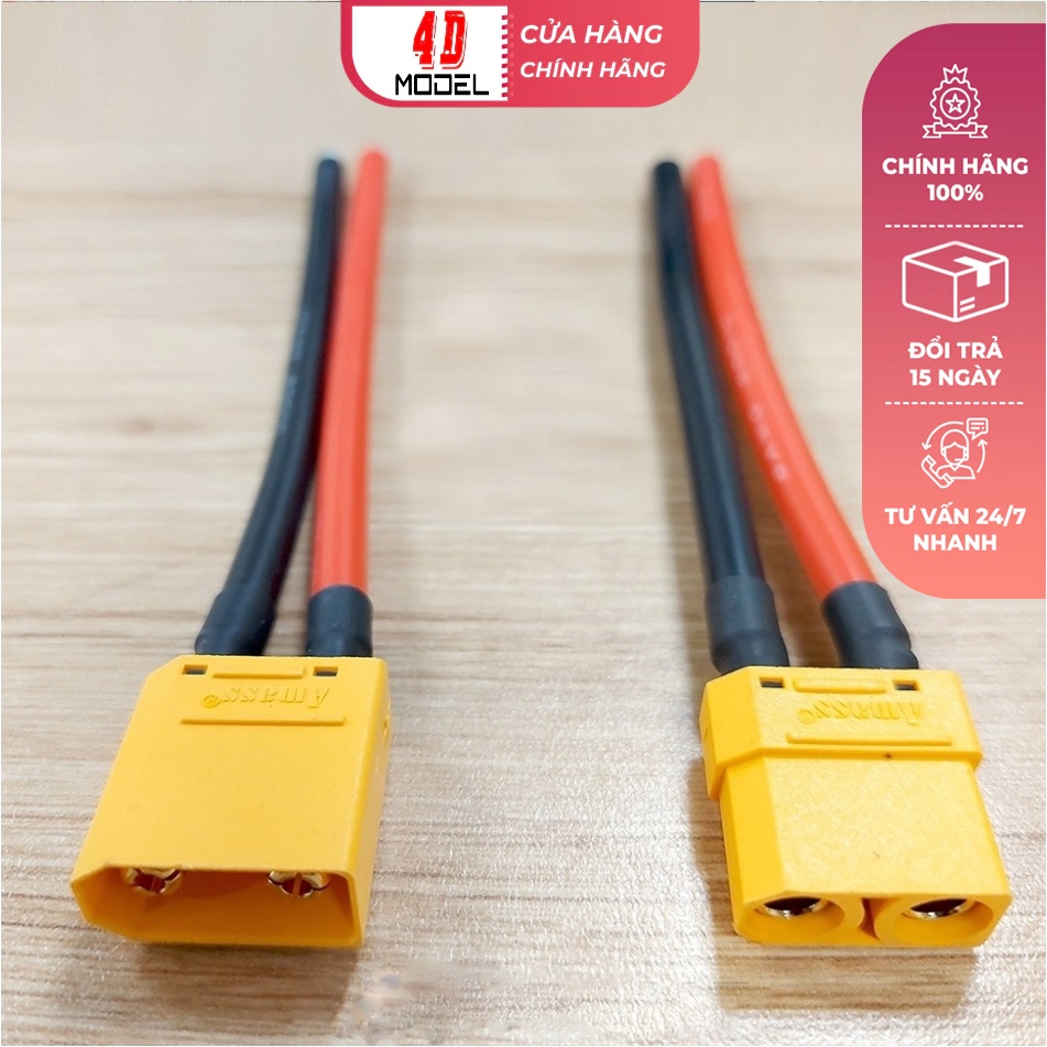 Jack XT90 Amass Hàn Sẵn Dây Dây nguồn 12AWG chịu Nhiệu Cao cho PDB | Esc | Pin | Shopee Việt Nam