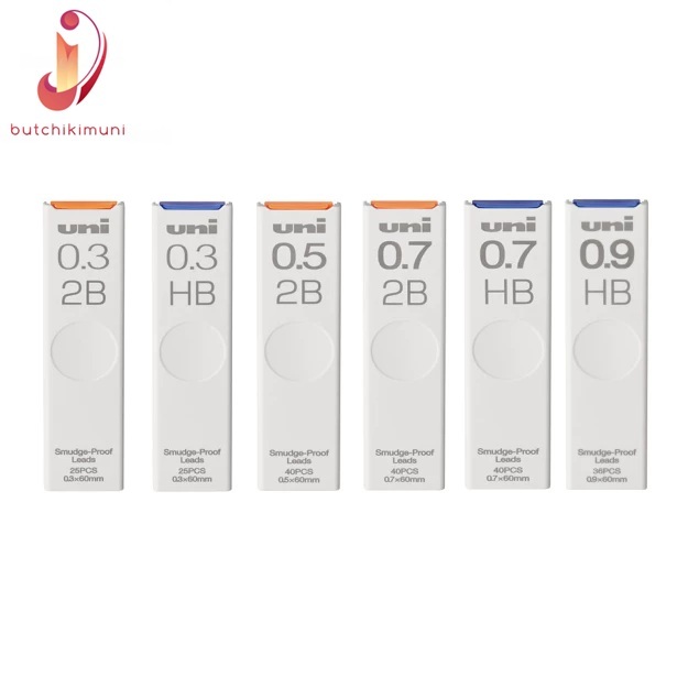 Ngòi Bút Chì Kim UNI Nano Dia Pencil Lead - 0.3/0.5/0.7/0.9mm - Độ đậm 2B/HB | Shopee Việt Nam