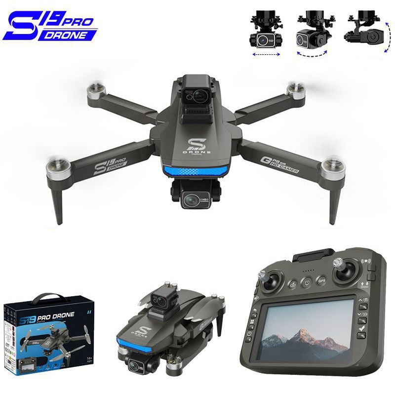 Flycam S19 PRO - Flycam tay cầm màn hình 4.5 inch, chống rung 3 trục ...