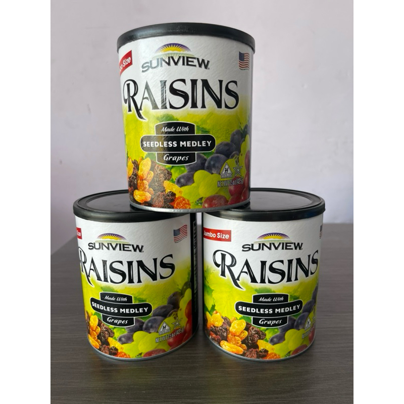 Combo 3 Lon Nho Khô Hỗn Hợp Sunview Raisins Mỹ 425g - Snack, Ăn Vặt ...