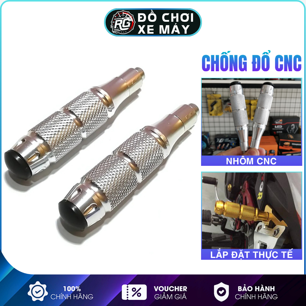 Cặp Gù Chống Đổ Sau Xe Máy, Chống Đổ Nhôm CNC Winner V1, Winner X ...