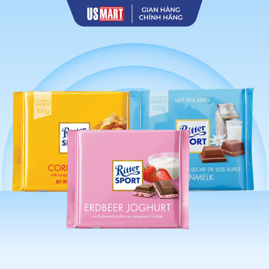 Socola Ritter Sport 100g (Nhiều loại) | Shopee Việt Nam