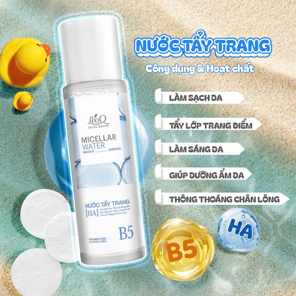 Nước Tẩy Trang HA, B5 Sạch Sâu, Giữ Ẩm, Sáng Da LEOQ 150ML | Shopee Việt Nam