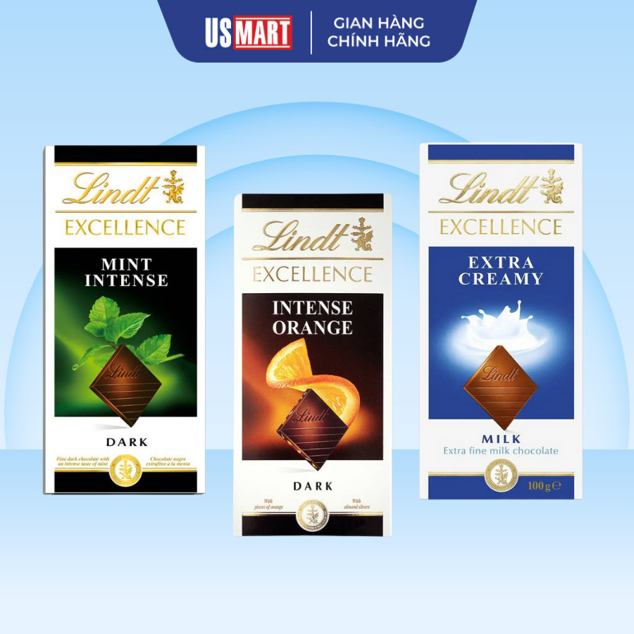 Socola Lindt Excellence Socola Đắng Thụy Sĩ Thanh 100g Nhiều Vị ...