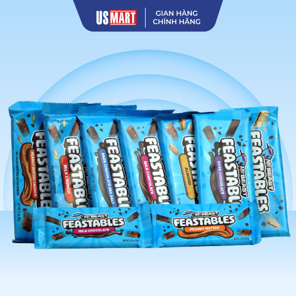 [ĐÓNG GÓI KÈM ĐÁ GEL] Kẹo Socola Feastable MrBeast Phiên Bản Mới 2024 ...