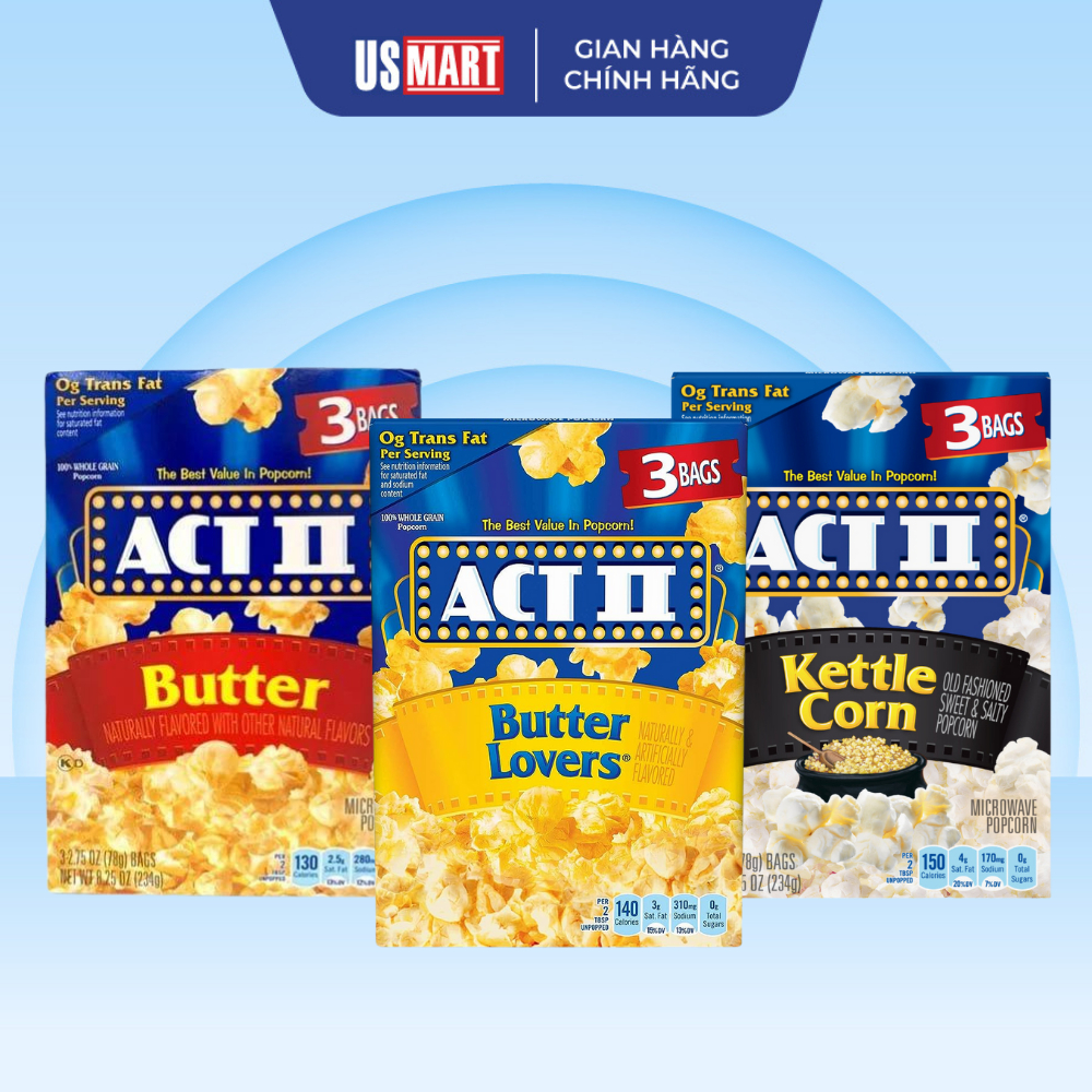 Bắp Bung ACT II 234g/468g (Nhiều Loại) | Shopee Việt Nam