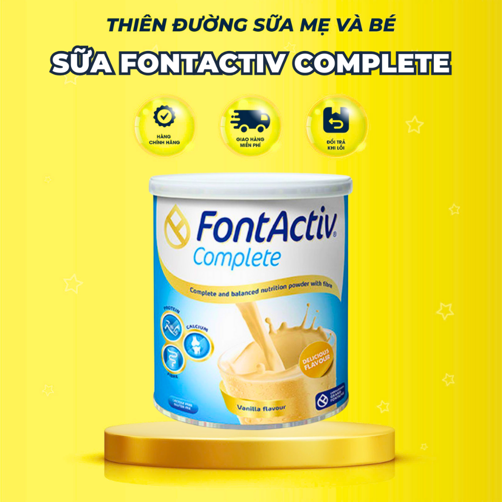 Sữa FontActiv Complete Nhập khẩu Tây Ban Nha Lon 400g-800g | Shopee ...