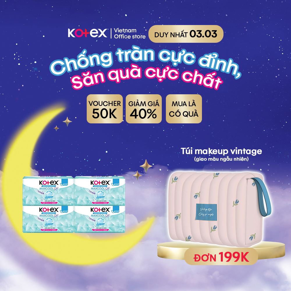 Lốc 4 băng vệ sinh Kotex Hàng ngày Compact Maxcool French Spa 15cm 40x24 | Shopee Việt Nam