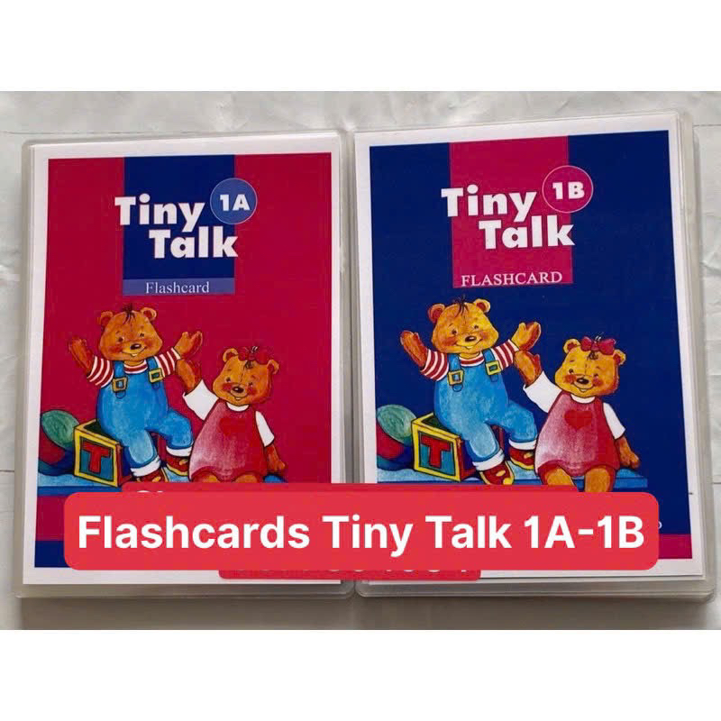 Flashcards Tiny Talk 1A-1B ( khổ A5 - ép plastic bền đẹp ) | Shopee Việt Nam