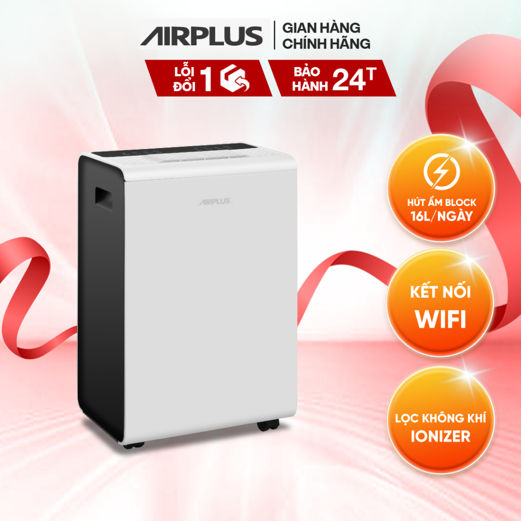 Máy hút ẩm lọc không khí AIRPLUS AP16-2006EW Công suất hút ẩm 16 lít ...