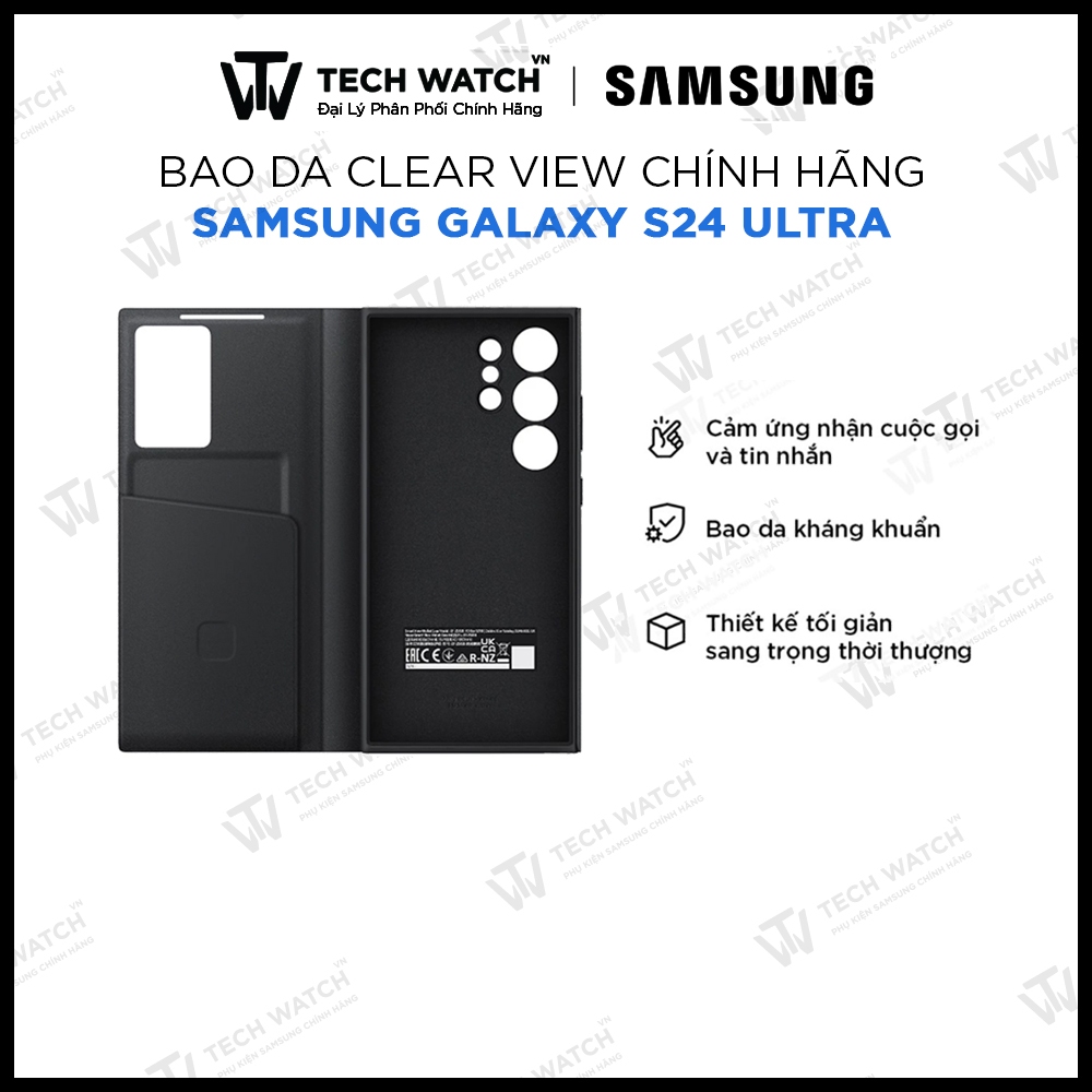 [ Bao Da Clear View S24 Ultra] - Bao da Samsung Clear View Chính Hãng Cho Galaxy S24Ultra, S24 ...