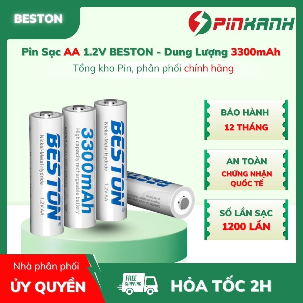 🔋 1 viên Pin BESTON Pin Sạc AAA 1.2V 800mAh - 3300mAh – Năng Lượng Bền ...