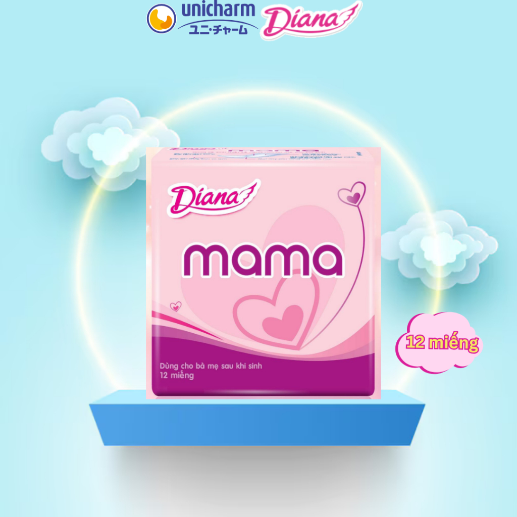 Băng Vệ Sinh Sau Sinh Diana Mama 12 Miếng – Thấm Hút Tốt, Chống Tràn ...