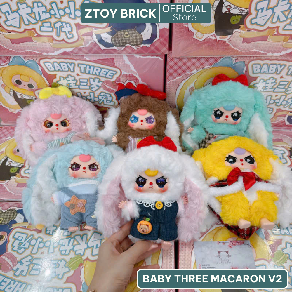 BABY THREE MACARON V2 - Hộp mù THỎ MACARON ngẫu nhiên Baby Three ...
