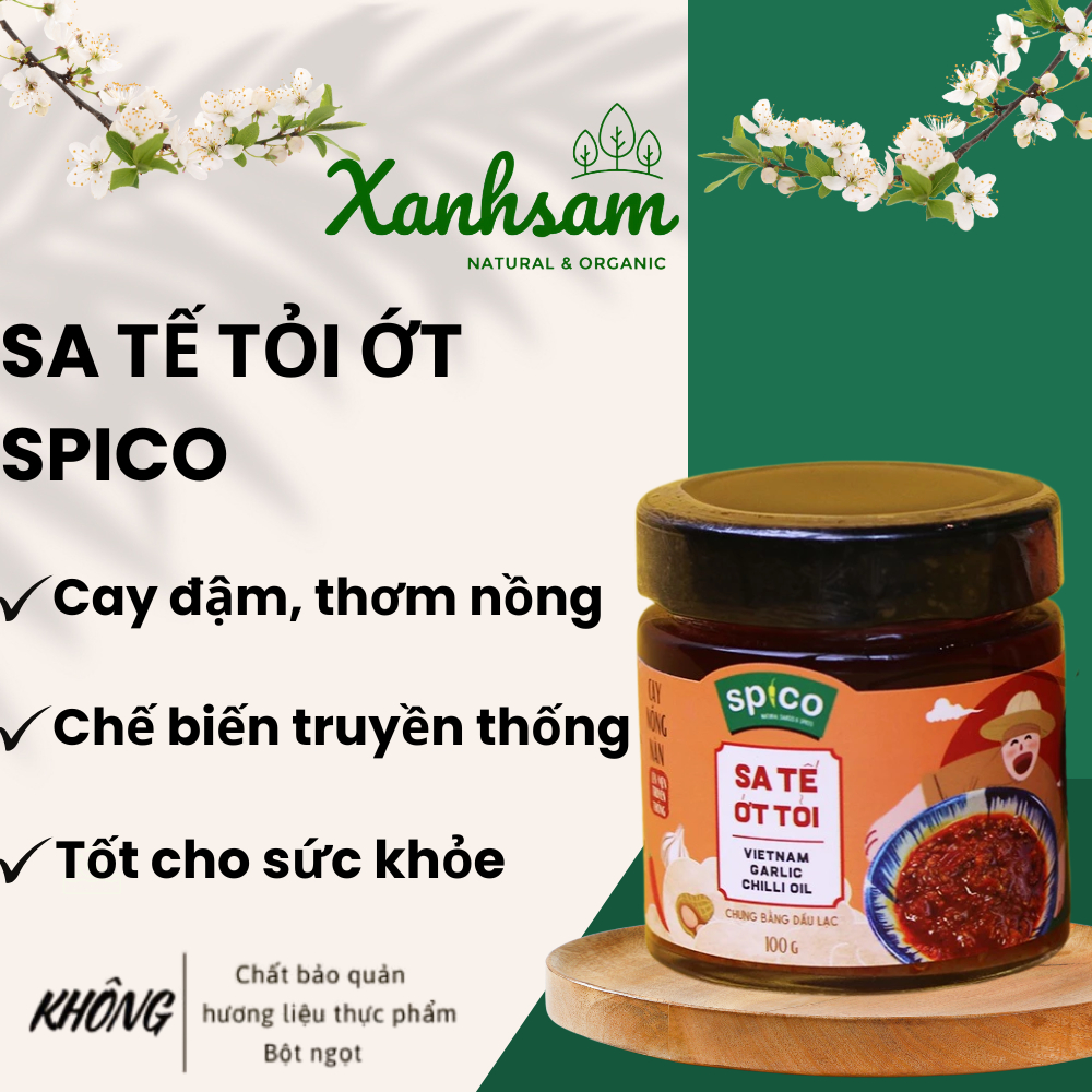 Sa Tế Ớt Tỏi Spico 120gr - Xanhsam Organic | Shopee Việt Nam