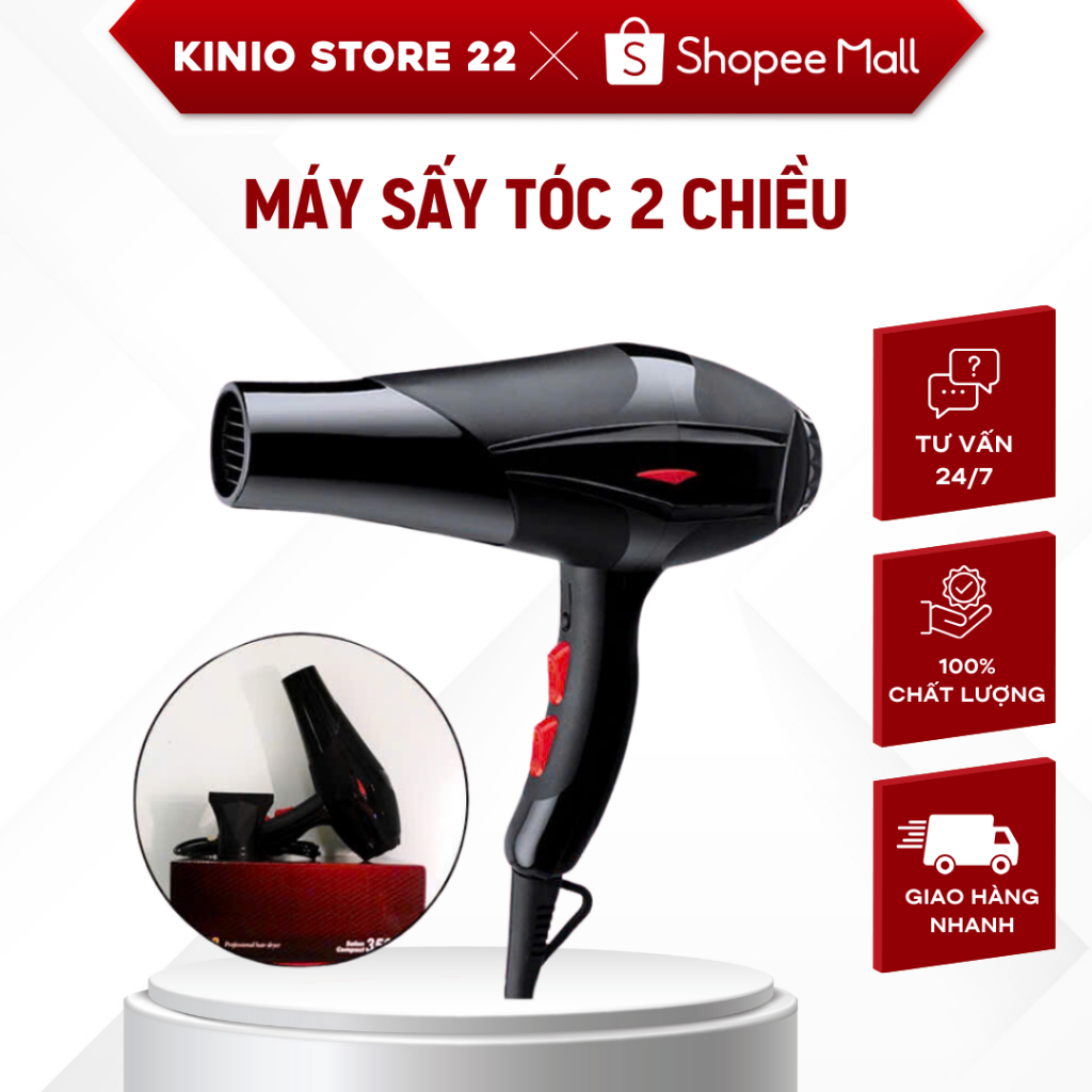 Máy Sấy Tóc 2 Chiều 3500W KINIO, Máy Sấy Công Suất Lớn Kèm Đầu Thổi Bảo ...