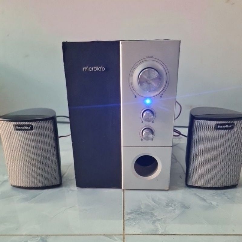 BỘ LOA VI TÍNH 2.1 MICROLAB, model:M-590, ĐÃ GẮN BLUETOOTH, hai loa con ...