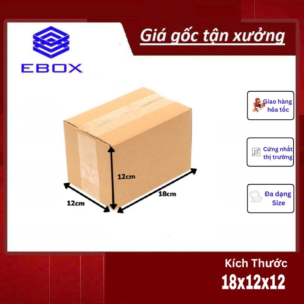 18x12x12 Hộp carton đóng hàng | Shopee Việt Nam