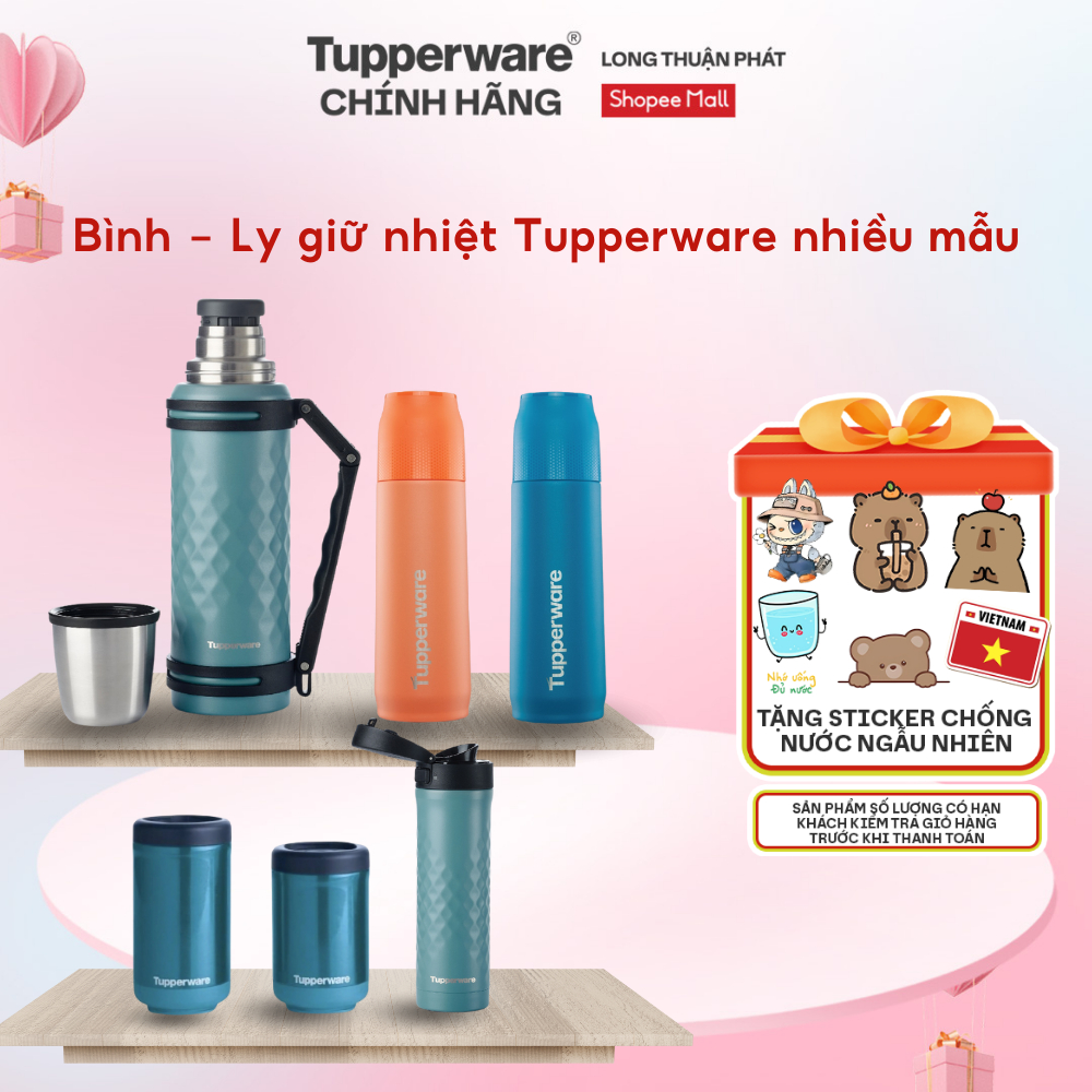 Bình giữ nhiệt Tupperware chính hãng 375ml, 430ml, 520ml, 1200ml, giữ nhiệt 24-48 tiếng | Shopee ...
