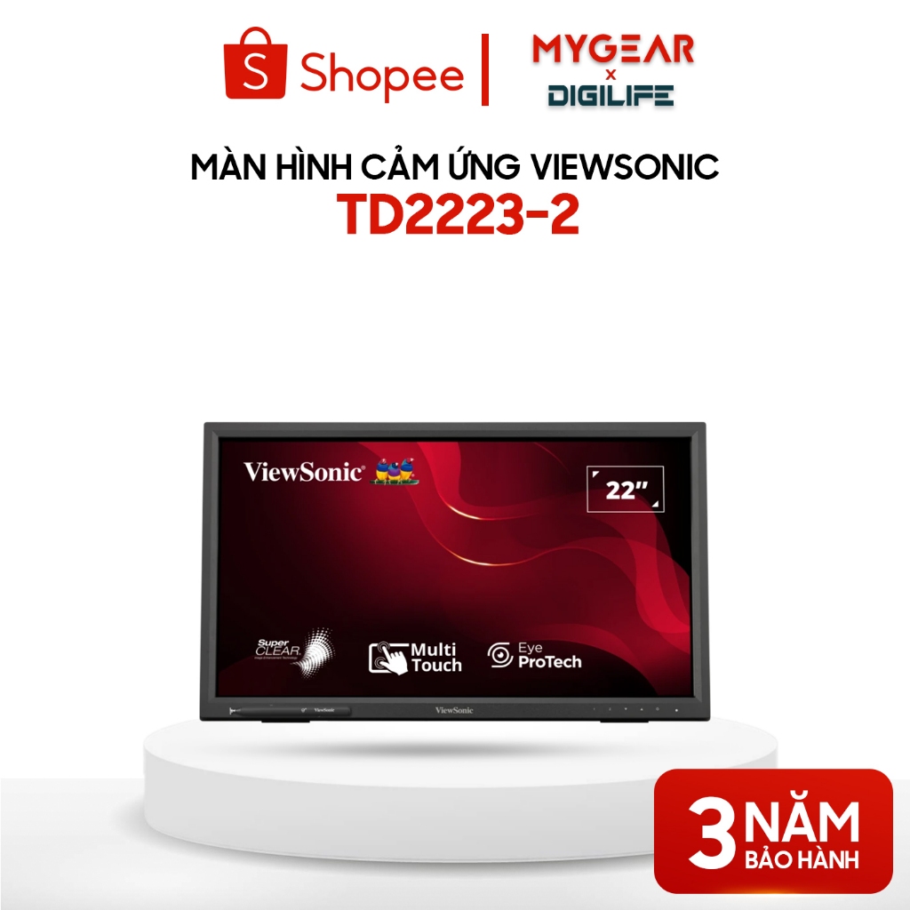 Màn hình cảm ứng Viewsonic TD2223-2 22″ FHD TN 60Hz (HDMI,VGA,Type A/B ...