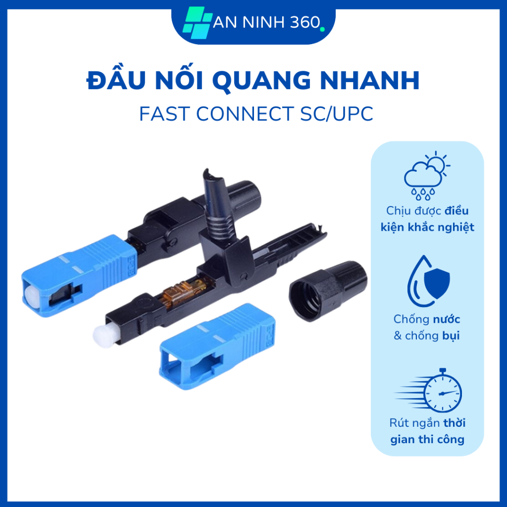 Đầu nối nhanh Fast Connector Quang SC/UPC, kết nối chắc chắn, hiệu suất ...