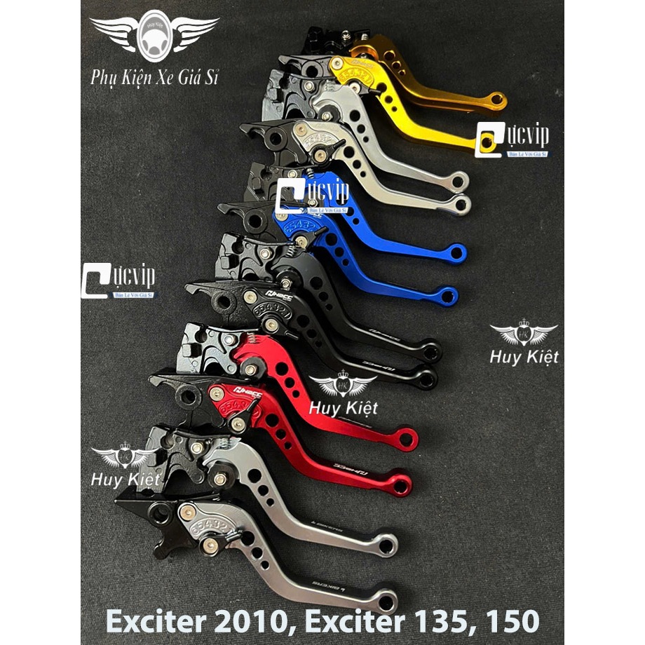 Cặp Tay Thắng Nhôm CNC (Kiểu 6 Số) Exciter 2010, Exciter 135, 150, 155 ...