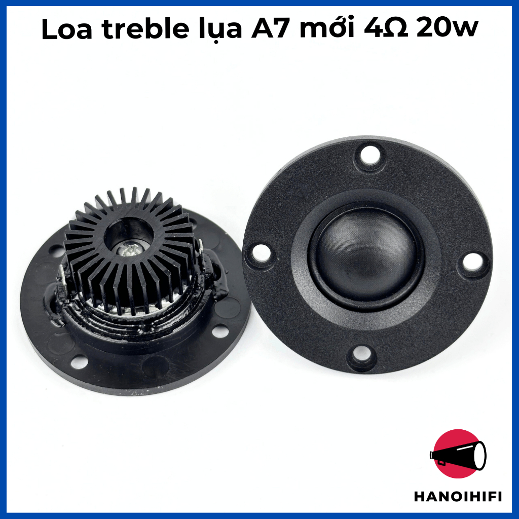 Loa treble lụa A7 mới 4ohm 25W, Loa treble 52 mm có tản nhiệt cực lớn từ shop Hà Nội Hifi ...