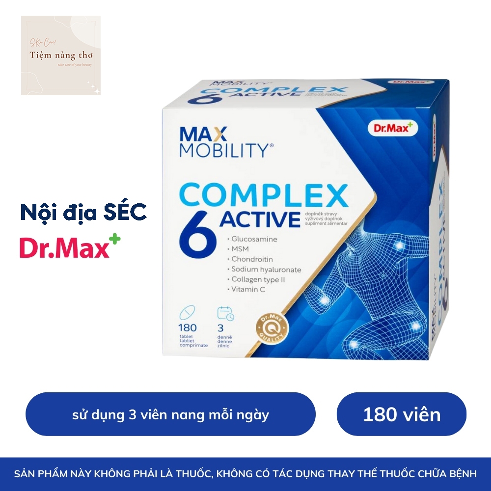 (Mẫu Mới) Viên uống bổ khớp DR.MAX COMPLEX 6 ACTIVE, CH-SÉC, 180 Viên ...