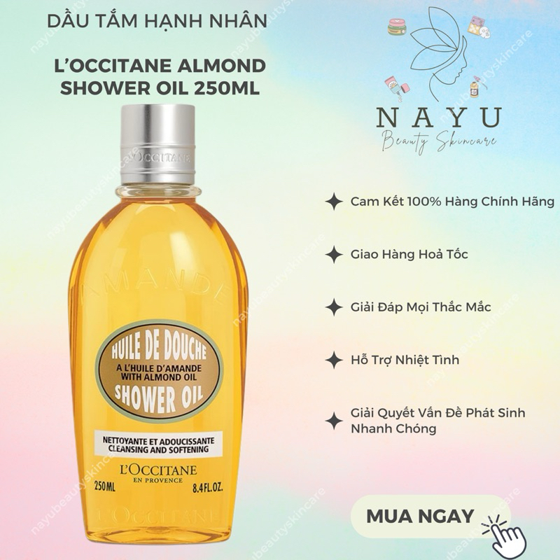 DẦU TẮM HẠNH NHÂN L’OCCITANE ALMOND SHOWER OIL 250ML | Shopee Việt Nam
