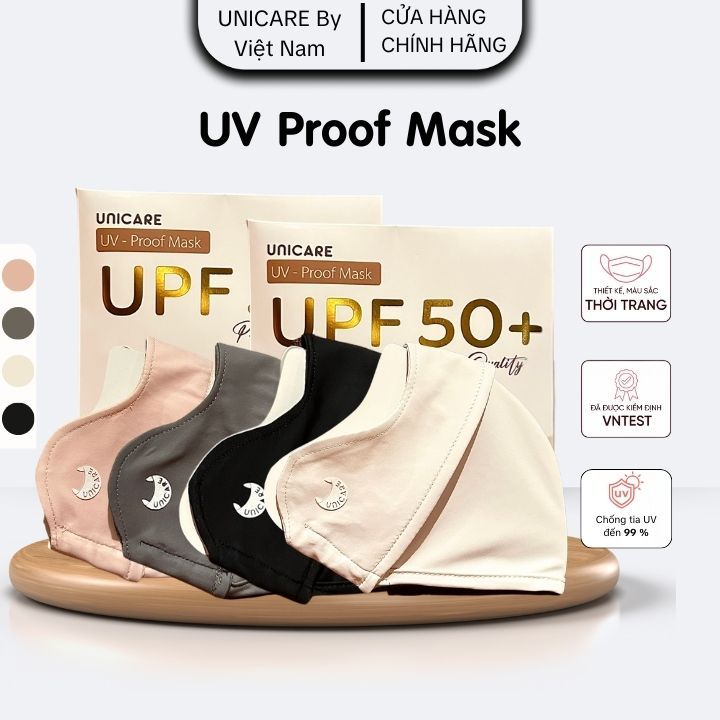 COMBO 4 Chiếc Khẩu trang UV - Proof Mask Khẩu Trang Unicare Chống Tia UV Mềm Mịn Mát Thông ...