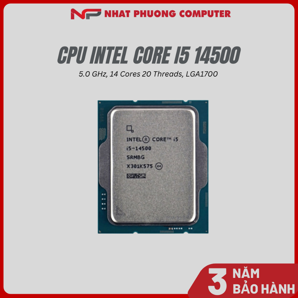 CPU Intel Core i5 14500 Xung Nhịp 5.0 GHz, 14 Cores 20 Threads, LGA1700 ...