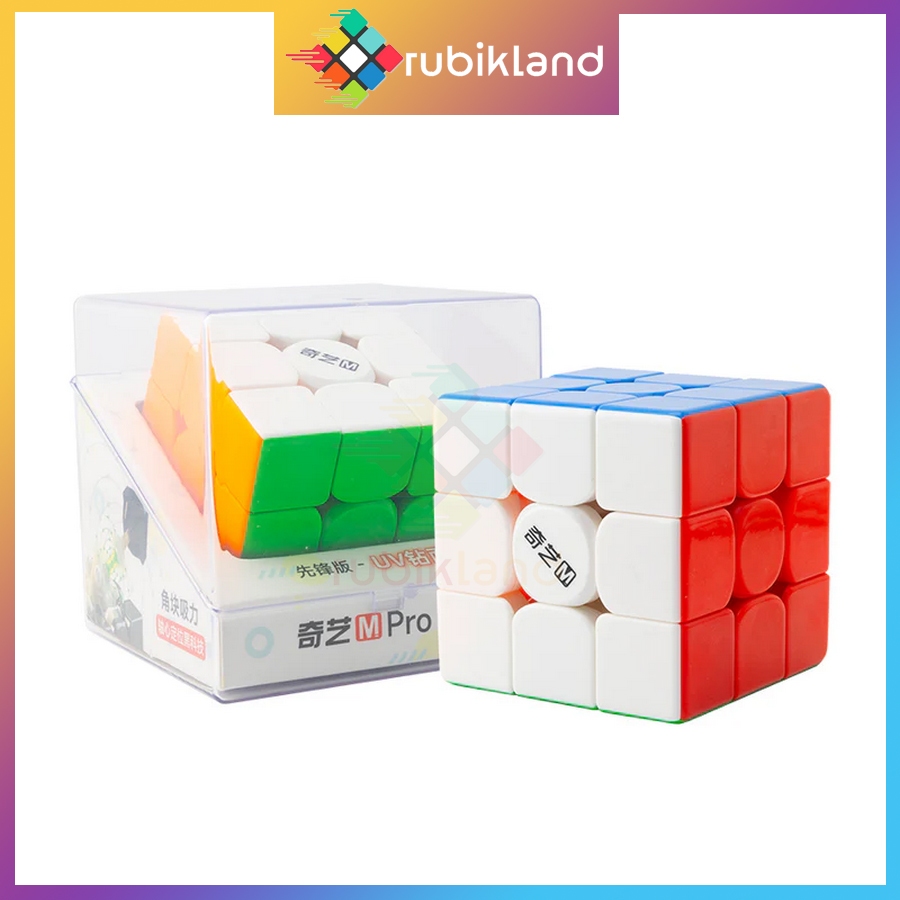 [V2] Rubik 3x3 QiYi M Pro V2 2024 Flagship Pioneer UV Stickerless Rubic 3x3x3 Có Nam Châm Đồ ...