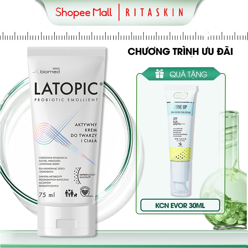 Kem dưỡng ẩm Latopic giúp làm dịu giảm ngứa cho da nhạy cảm Face And ...
