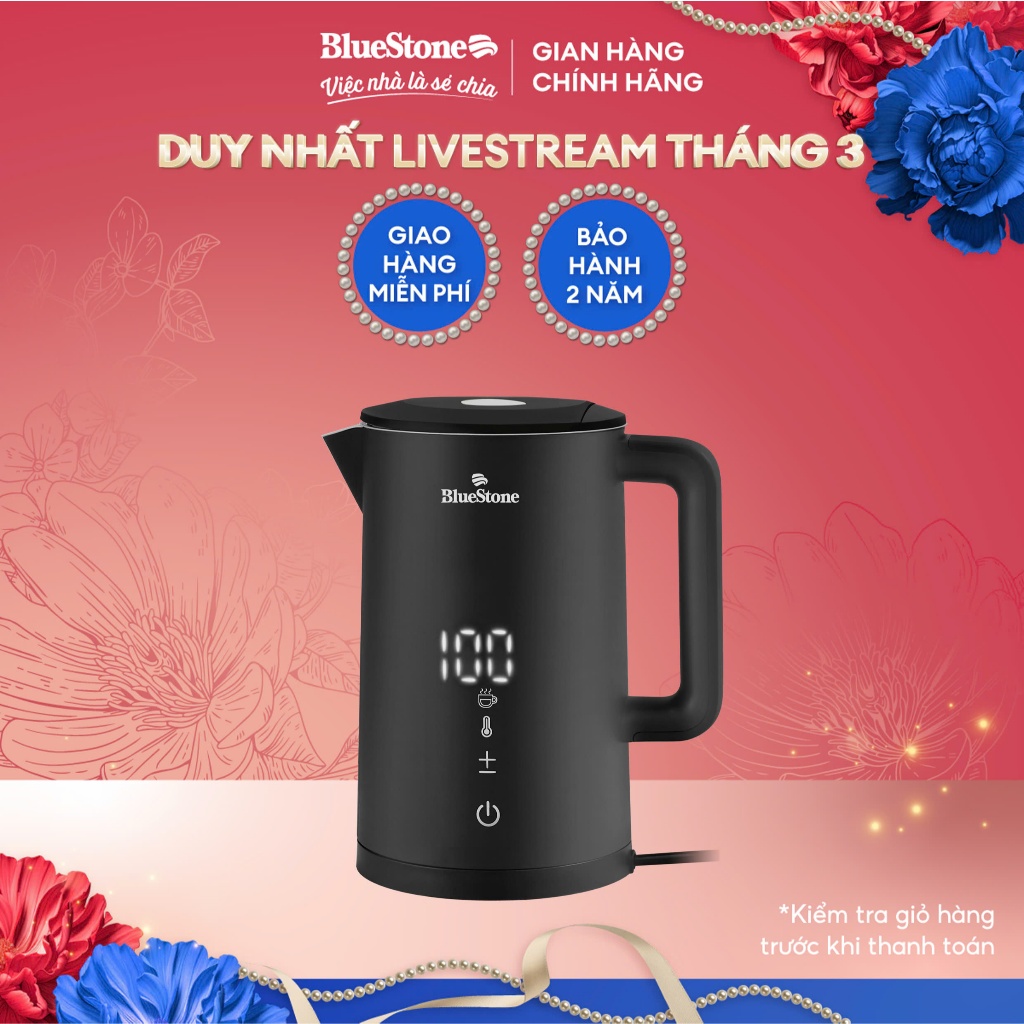 Ấm Đun Nước 2 Lớp Bluestone 1.5 Lít KTB-3466 -2200W [LIVE] | Shopee ...