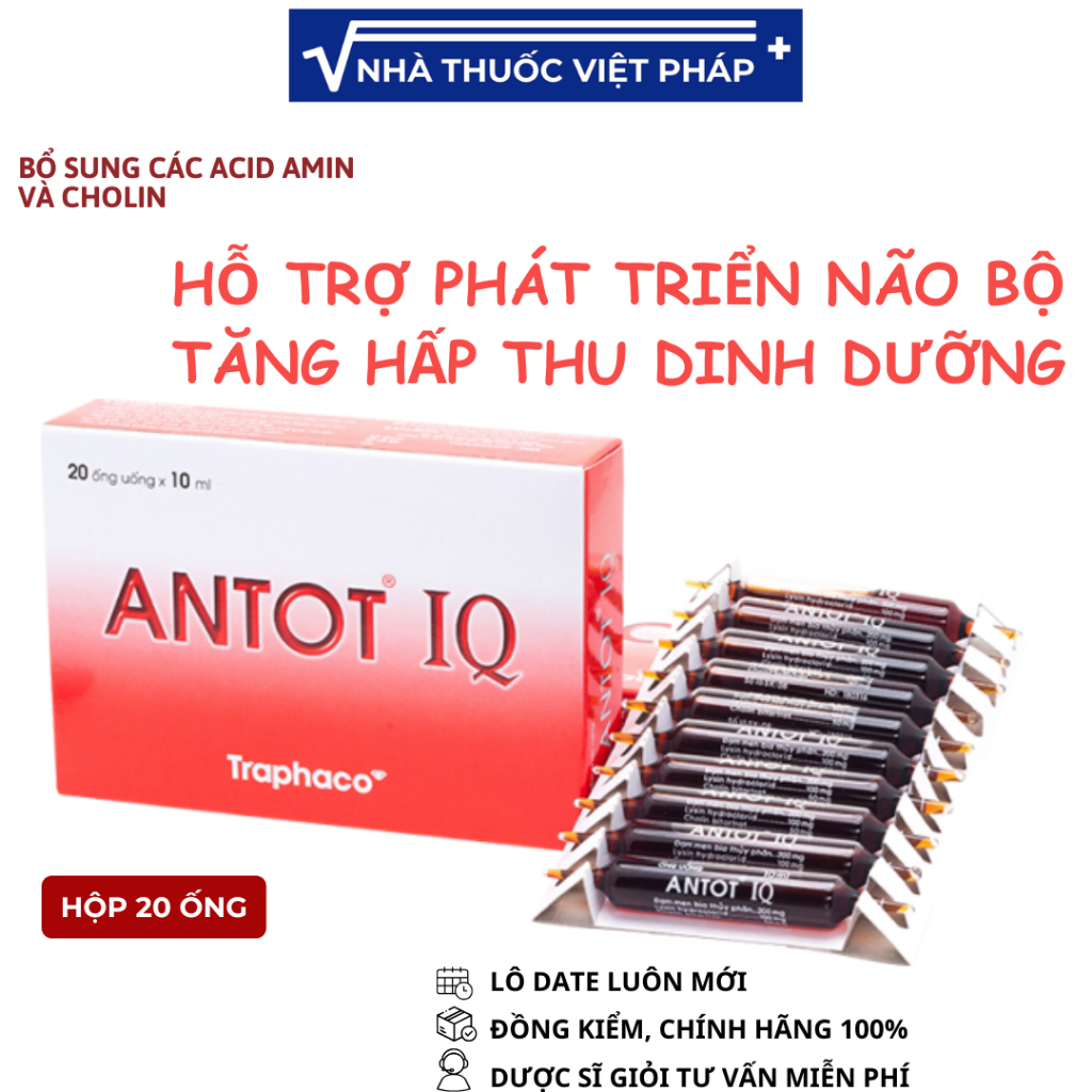 Antot IQ Traphaco hỗ trợ sự phát triển não bộ, giúp trẻ ăn ngon miệng ...