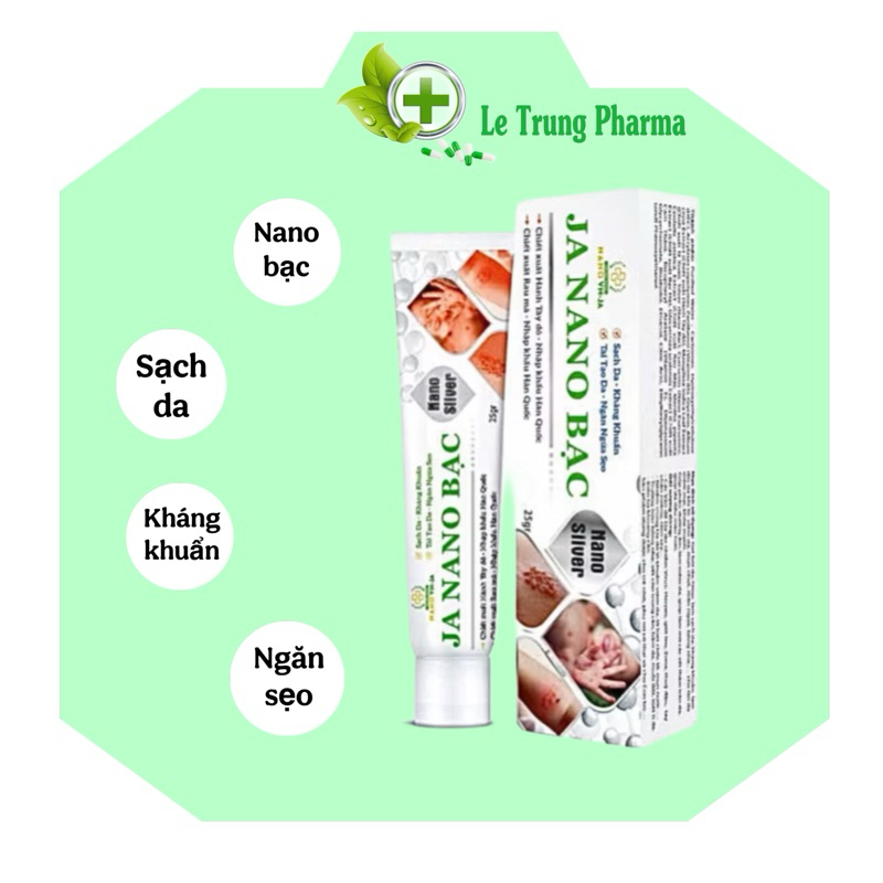 [ CHÍNH HÃNG ] Ja nano bạc Nano silver - gel bôi kháng khuẩn 1 tuýp x ...