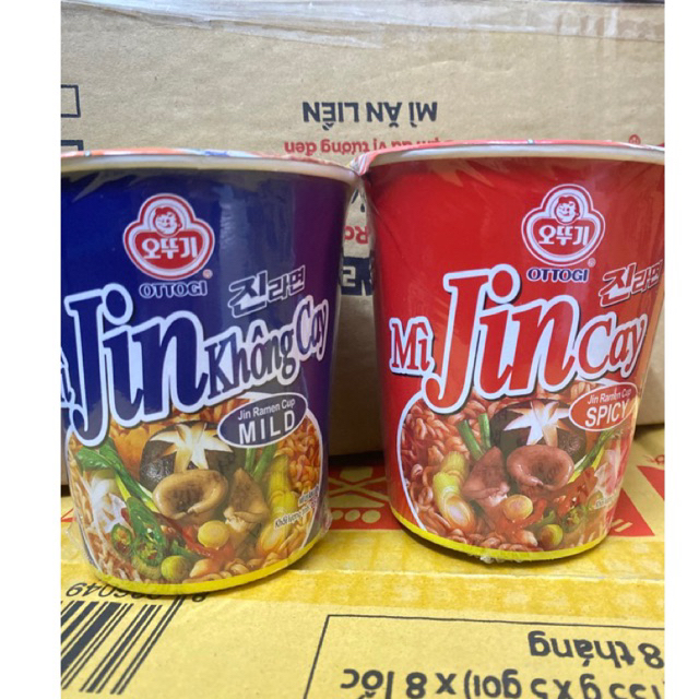 Mì Jin Cay & Jin Không Cay Ottogi Dạng Ly Ăn Liền 65g | Shopee Việt Nam