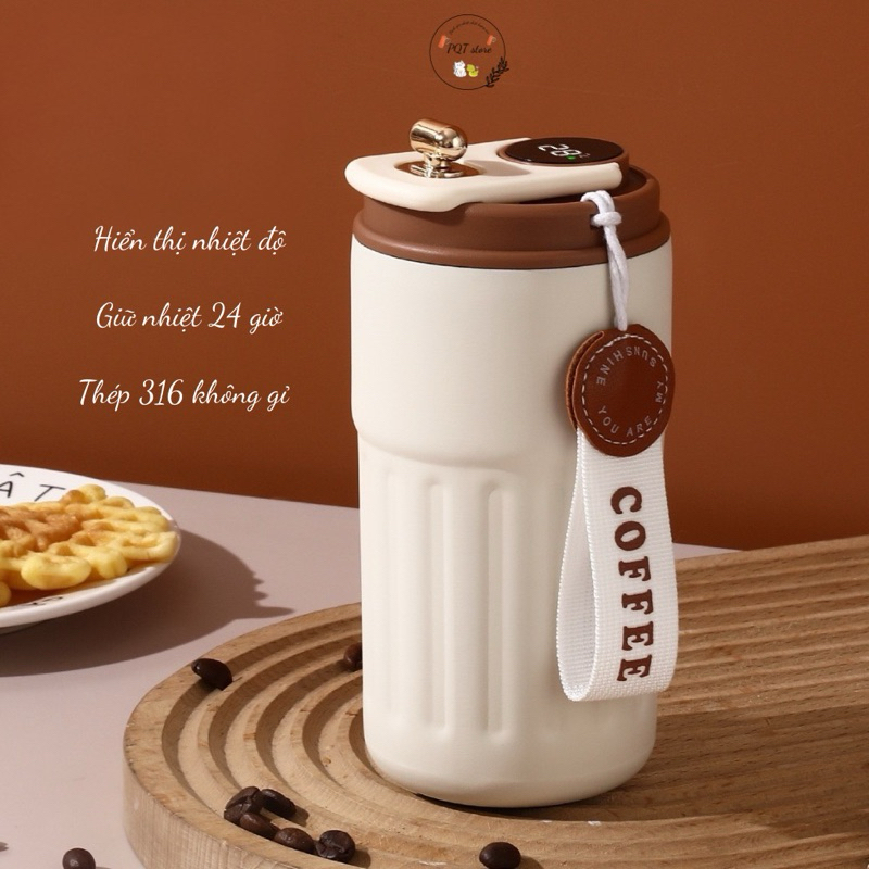 Cốc giữ nhiệt hiển thị nhiệt độ, giữ nhiệt 24 giờ, thép 316, dung tích 420ml. | Shopee Việt Nam