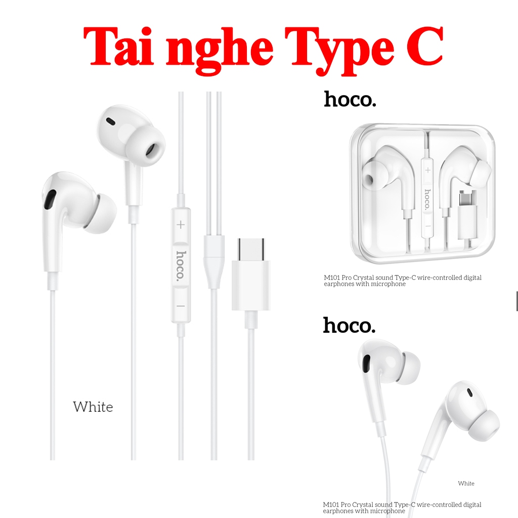 Tai nghe Type C Hoco M101 tai nghe có dây nhét tai chân cắm Type C dùng ...