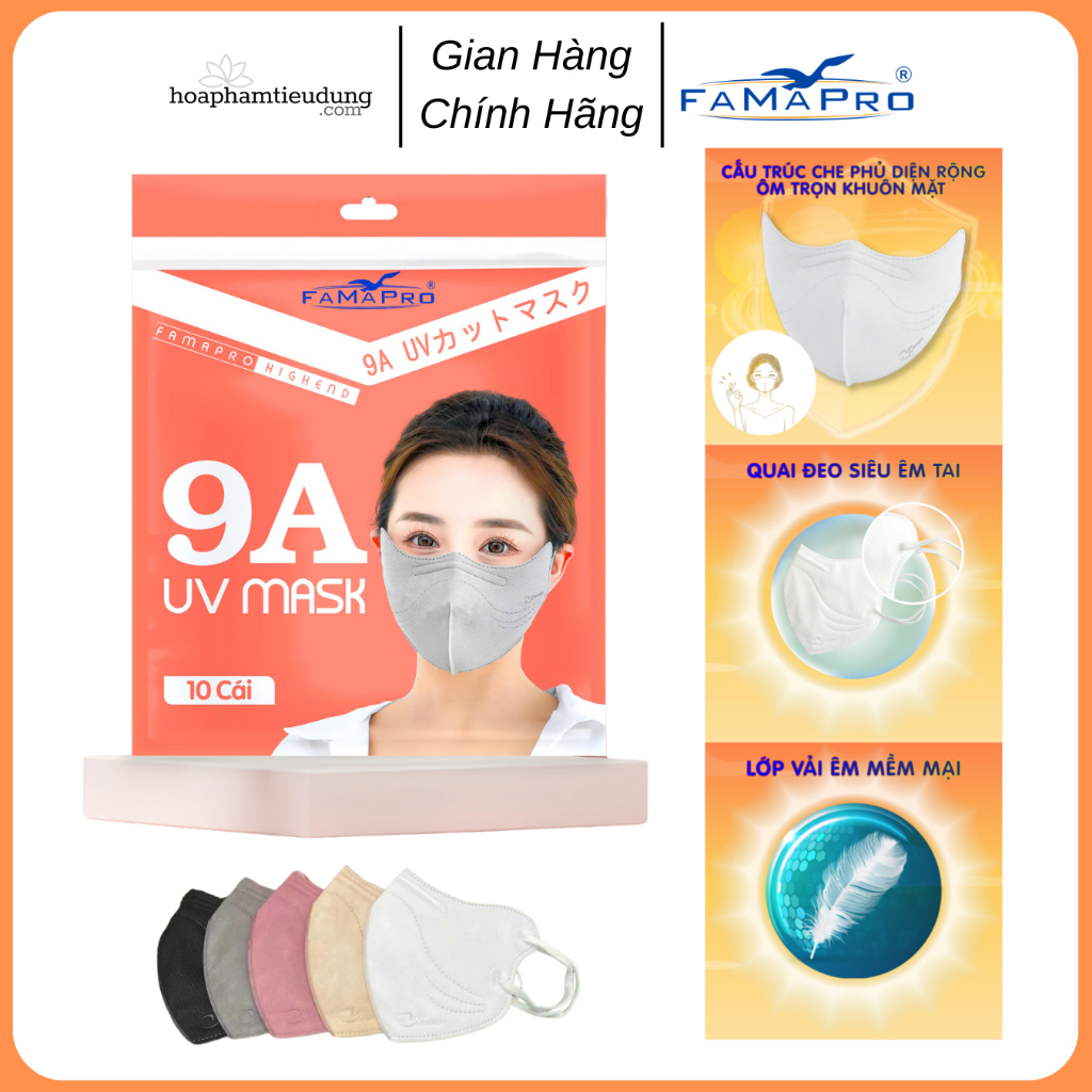 Khẩu trang UV Mask 9A Famapro Nam Anh chính hãng che toàn mặt đủ màu ...
