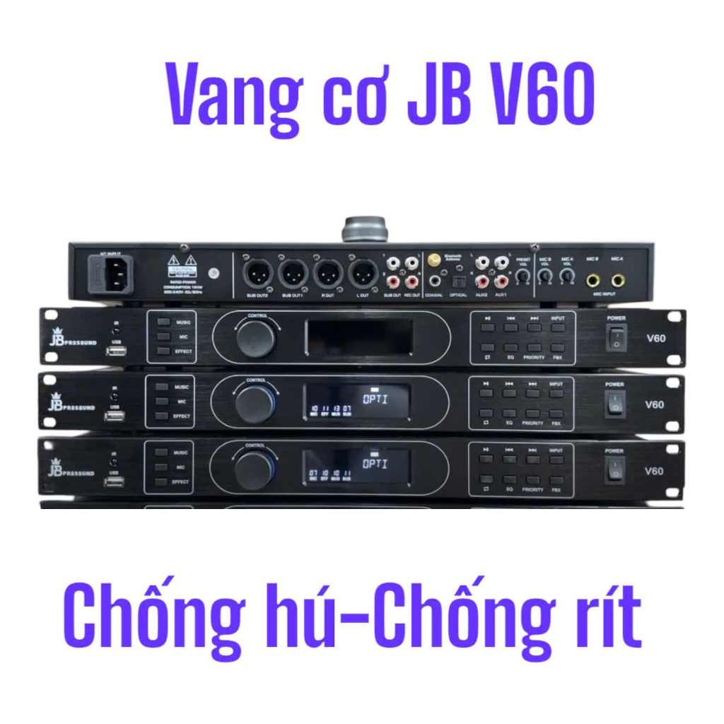 Vang Cơ Lai Số JB V60 Echo ,Reverb, Fbx Chống Hú Tự Động, Chip Xử Lý ...