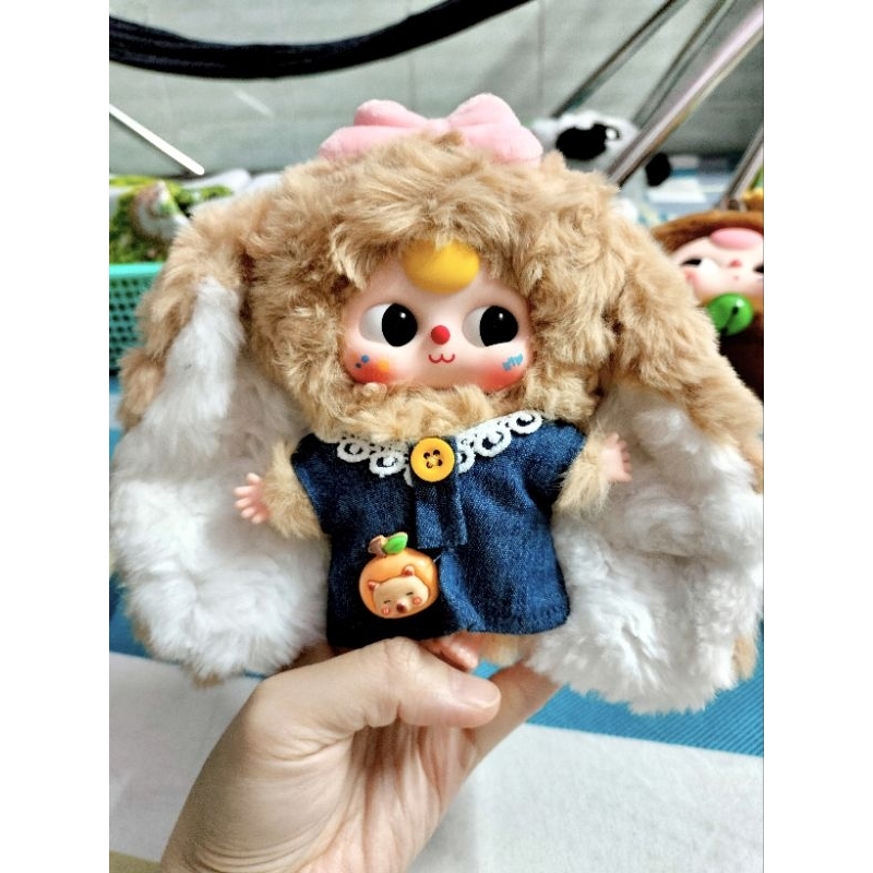 Pass baby three Thỏ macaron V2 nâu FULL BOX CARD | Shopee Việt Nam