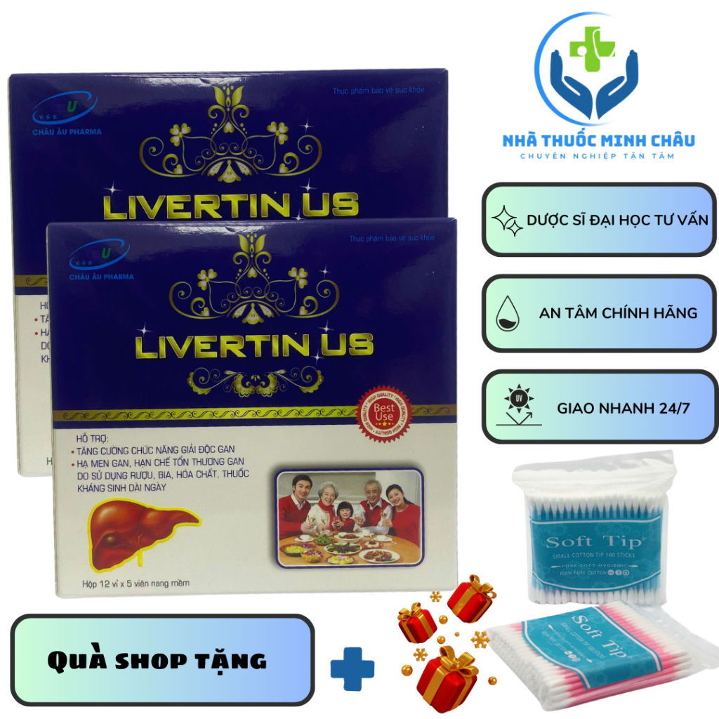 [CHÍNH HÃNG] Viên Uống Bổ Gan Livertin US (hộp 60 viên) | Shopee Việt Nam