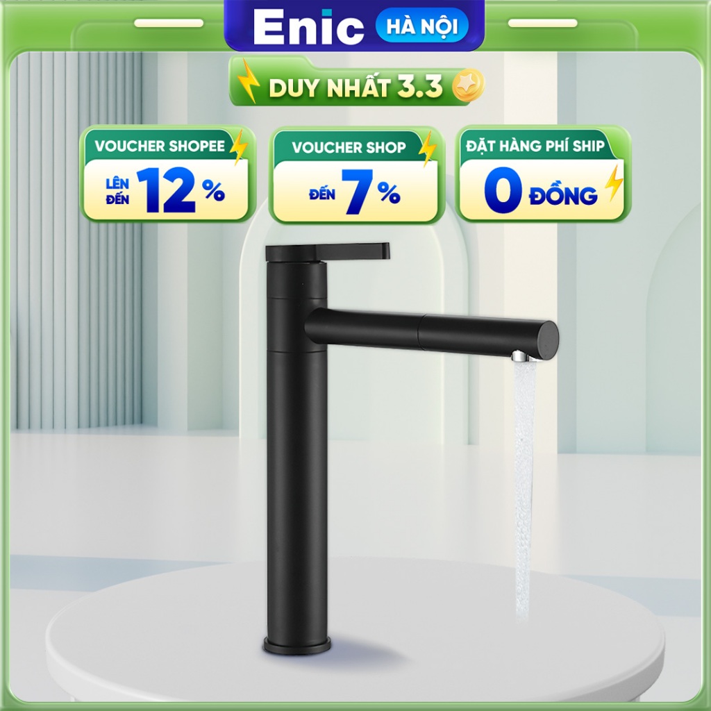Vòi nước lavabo Enic - chất liệu inox không gỉ, chịu nhiệt cao ...