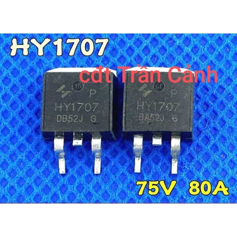 MOSFET THÁO MÁY SMD HY1707 75V 80A TO-263, kênh N. | Shopee Việt Nam
