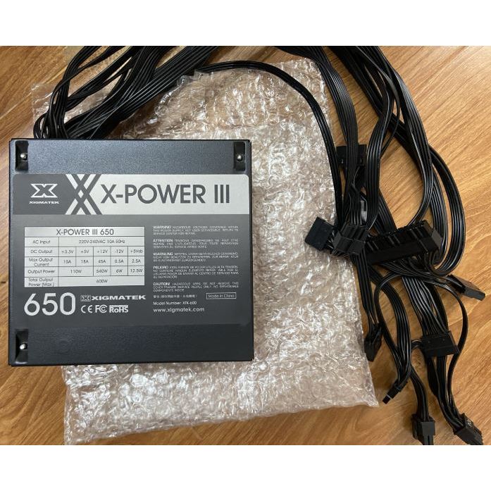 Nguồn máy tính Xigmatek X-POWER III 650 công suất thực 600w dual xeon ...