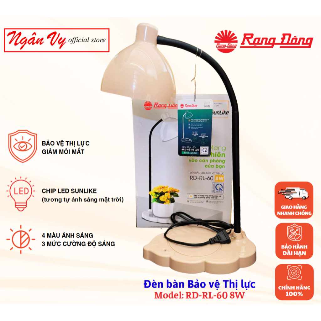 Đèn bàn LED cảm ứng chip led Sunlike bảo vệ thị lực cao cấp, điều chỉnh ...